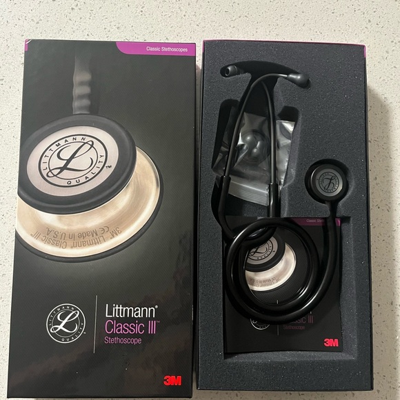 Littmann | Other | Nib Littmann Classic Iii Stethoscope Black | Poshmark